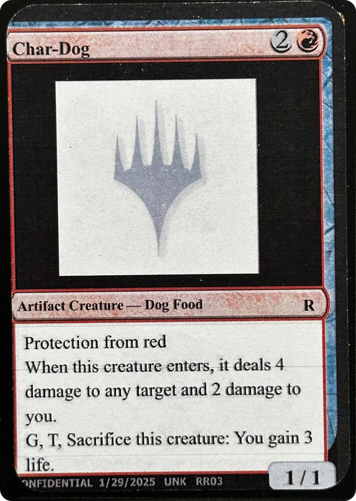 Char-Dog [Un-Known Event Playtest Cards]
